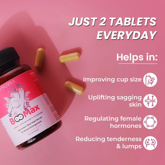 Boomax Aids in Natural Breast Enhancement and Firming (May Improve Cup ...