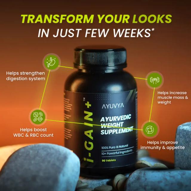 Ayuvya i-GAIN| Best ayurvedic weight gainer in the market