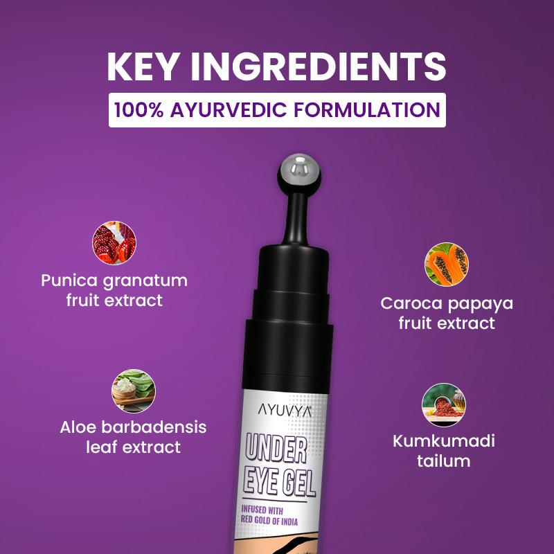 Ayuvya Under Eye Gel: Eye Cream for Dark Circles and Puffiness